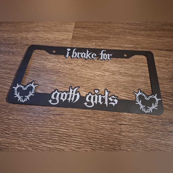Spencer's | Other | Goth License Plate Cover | Poshmark